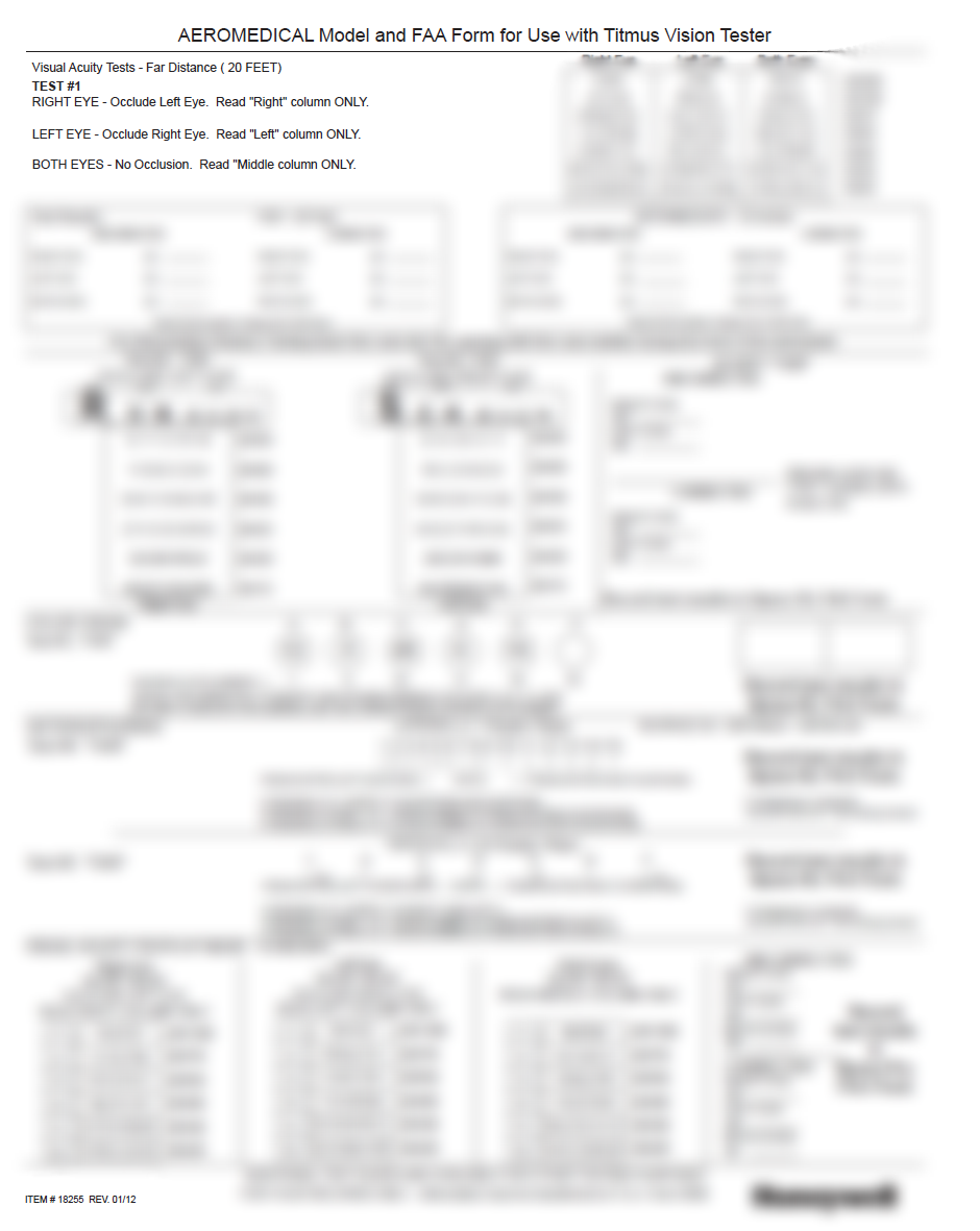 18255 - Titmus Aeromedical / FAA Record Form – VisionScreener.com